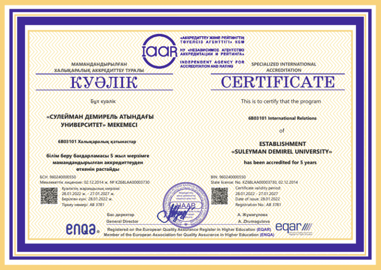 International relations - SDU University